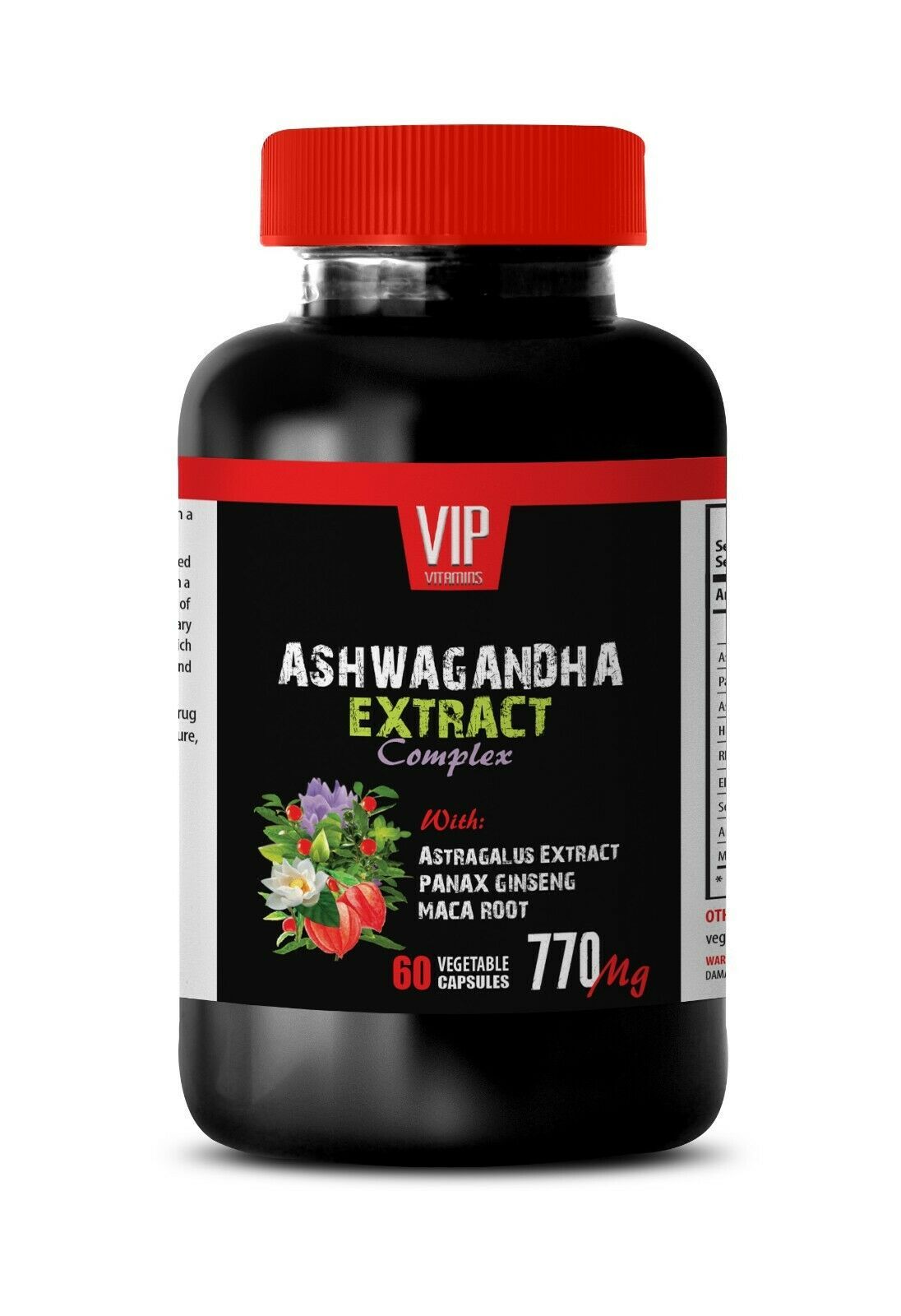 may boost testosterone - ASHWAGANDHA ROOT COMPLEX 770mg - brain and ...