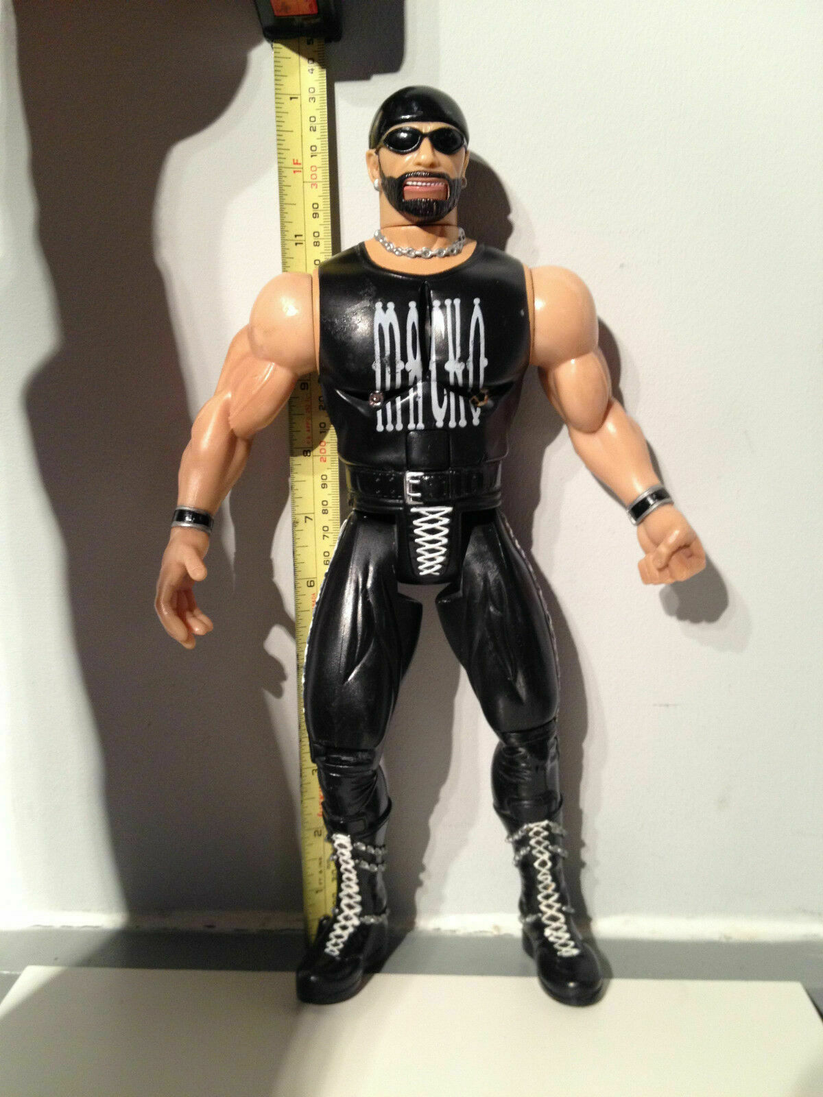 WCW Wrestler Randy Macho Man Savage 12" Action Figure Talking Tuff Toy ...