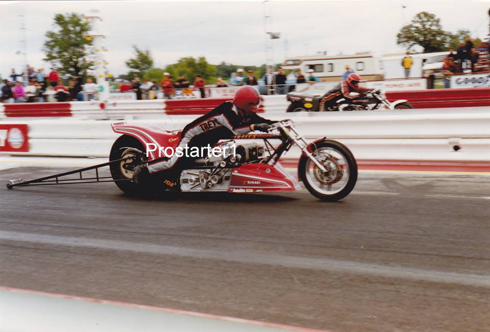 ELMER TRETT Top Fuel Motorcycle 4x6 Color Drag Racing Photo 1990 ...
