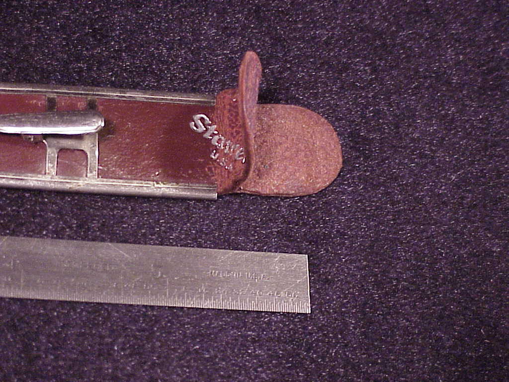 L. S. Starrett Company 6 Inch Metal Ruler, No. 309R, with pocket holder ...