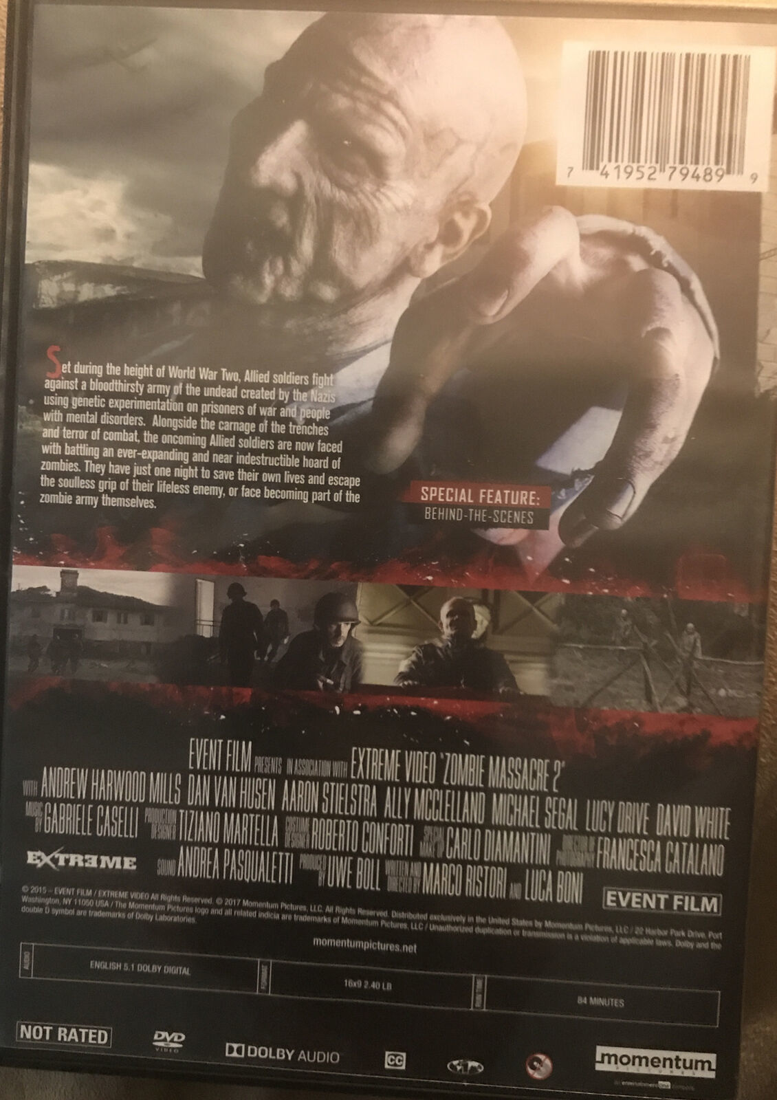 ZOMBIE MASSACRE 2 - Reich Of The Dead - GREAT CONDITION DVD - RARE OOP ...