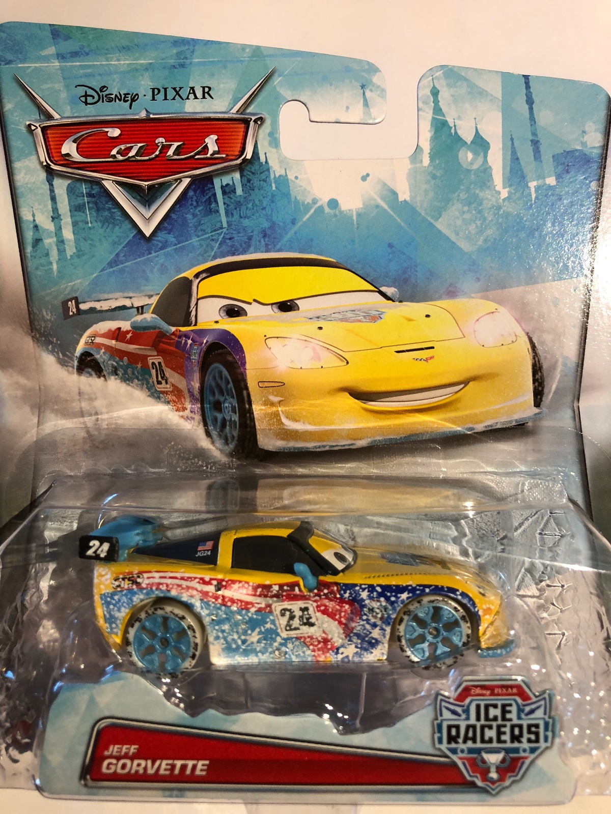 Disney Pixar Cars Ice Racers Jeff Gorvette - Action Figures