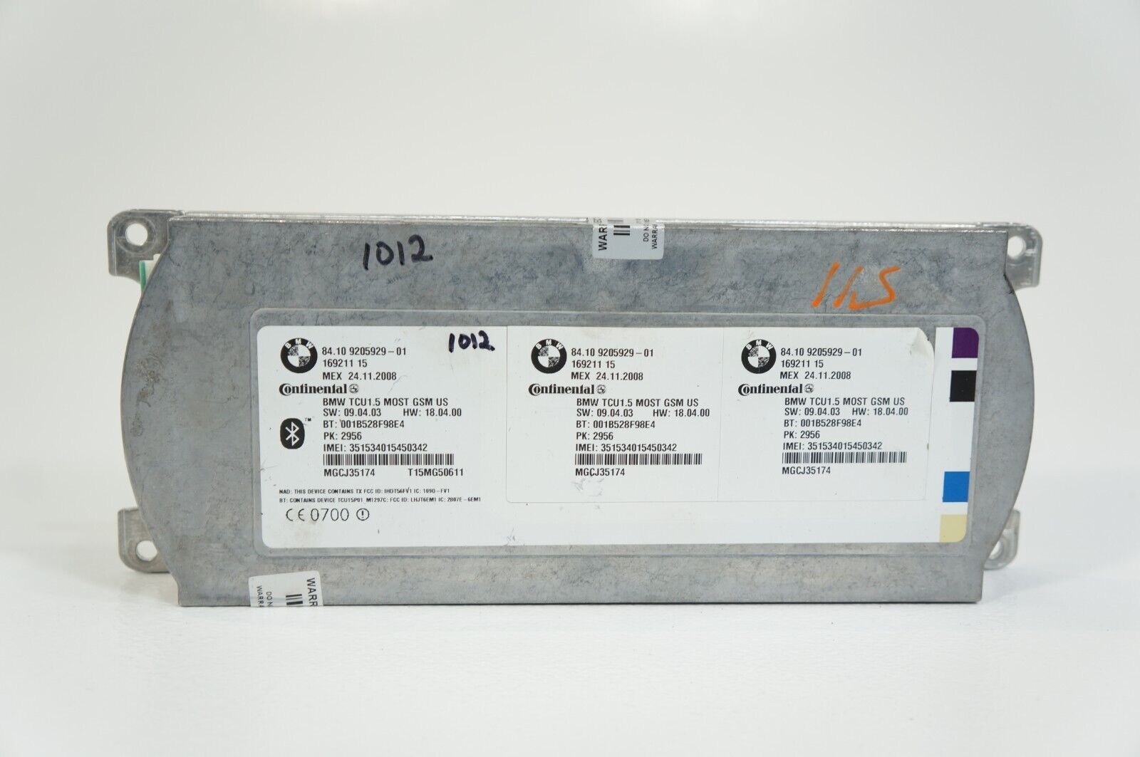 2009-2012 bmw 750li 760li 740i telematics control module unit bluetooth ...