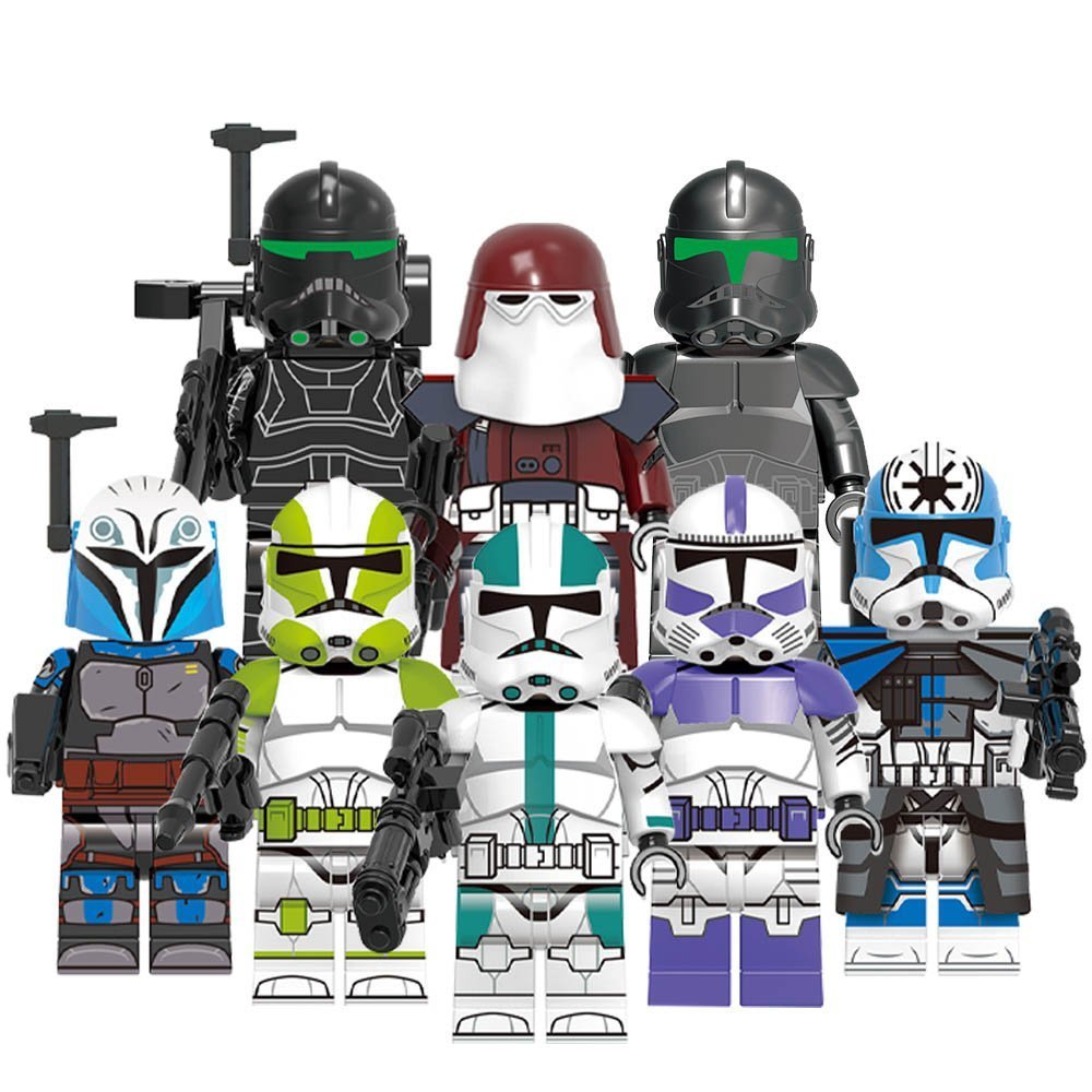 8Pcs Star Wars The Bad Batch Elite Squad Howzer Galactic Marines ...