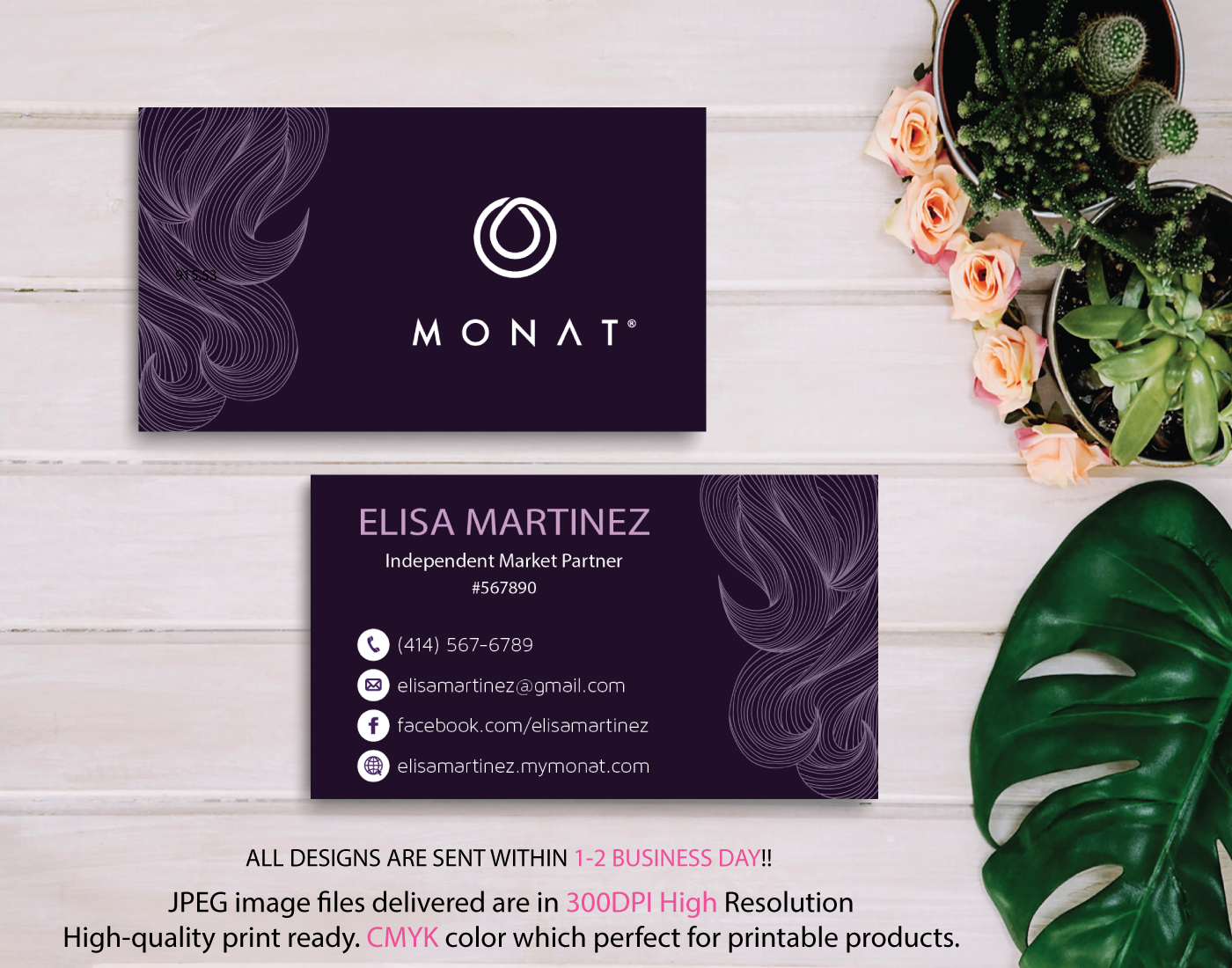 Paper Custom Monat Cards Personalized Monat Cards Monat Marketing ...
