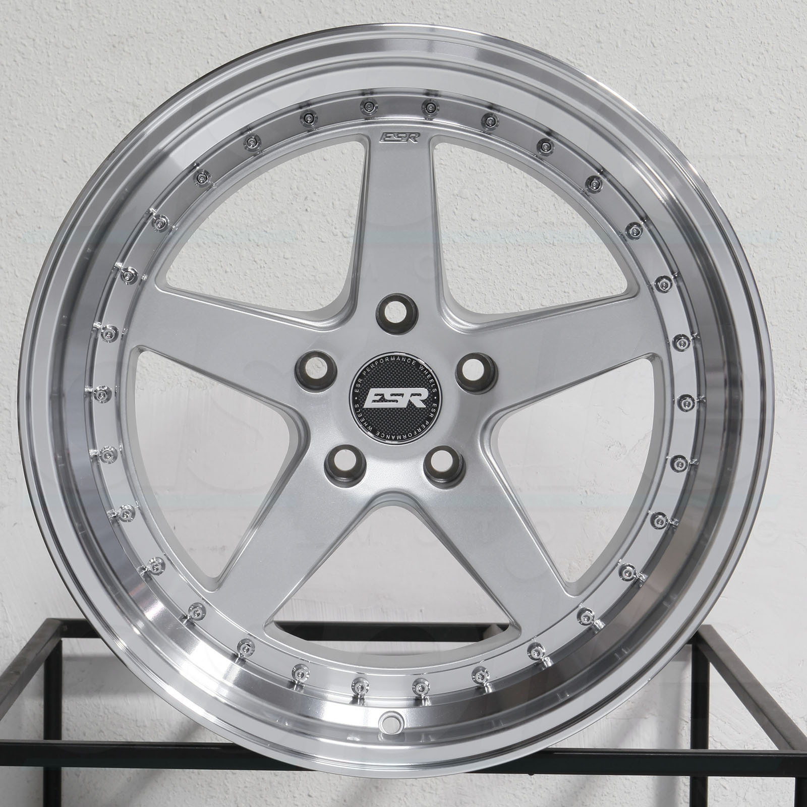 One 18x9.5 ESR CS05 CS5 5x114.3 35 Hyper Silver Wheel Rim - Wheels
