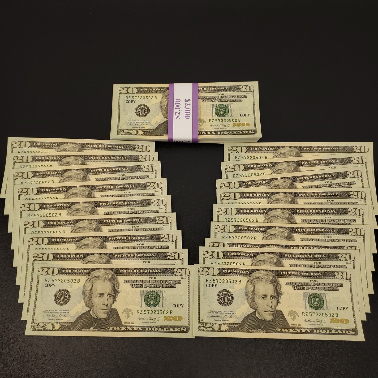 Realistic Prop money - Replica Fake Copy Full print movie bill (100PCS ...