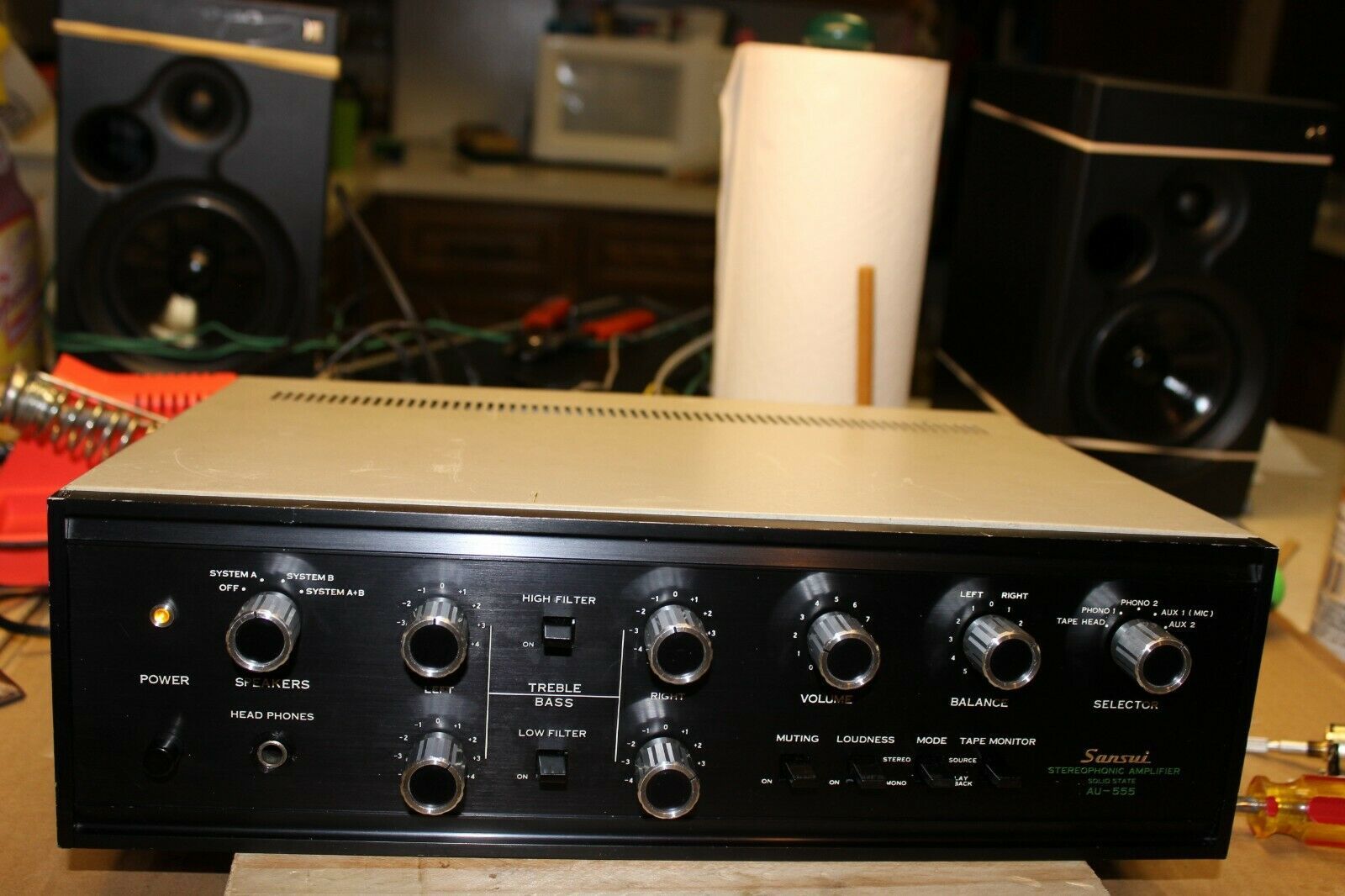 Used Sansui AU-555 Integrated amplifiers for Sale | HifiShark.com