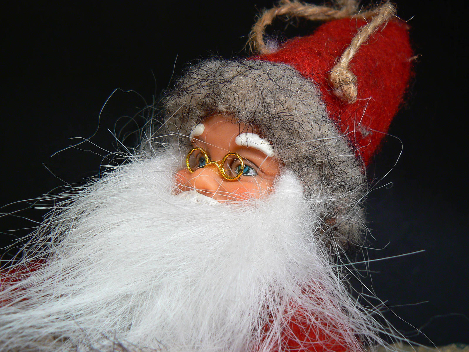 Unique Lucky Santa Claus with Bell Handmade Wishes Laughter Joy ...