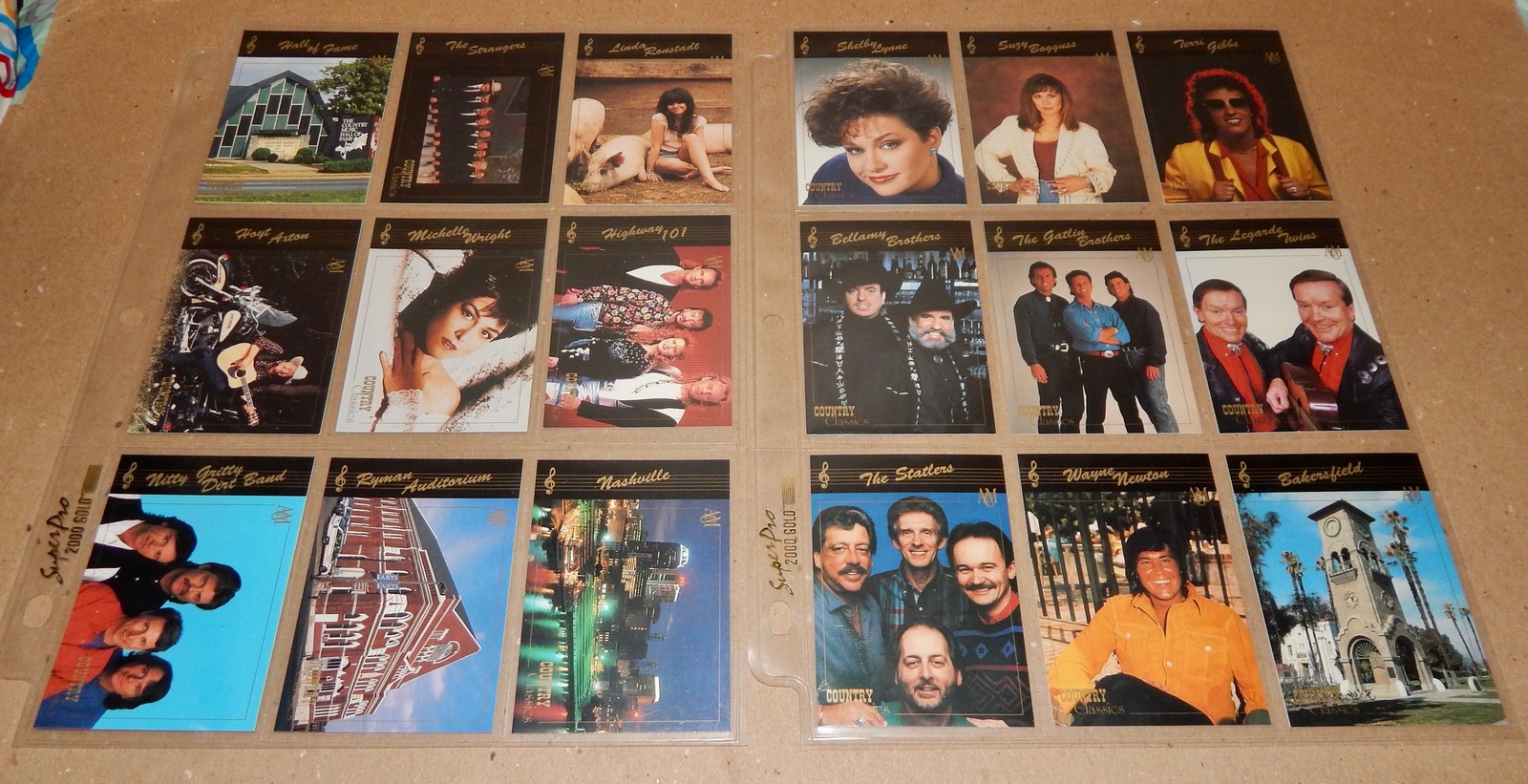ACM Card Lot Country Singers 1992 Classics 99 each Binder Non-Sports ...