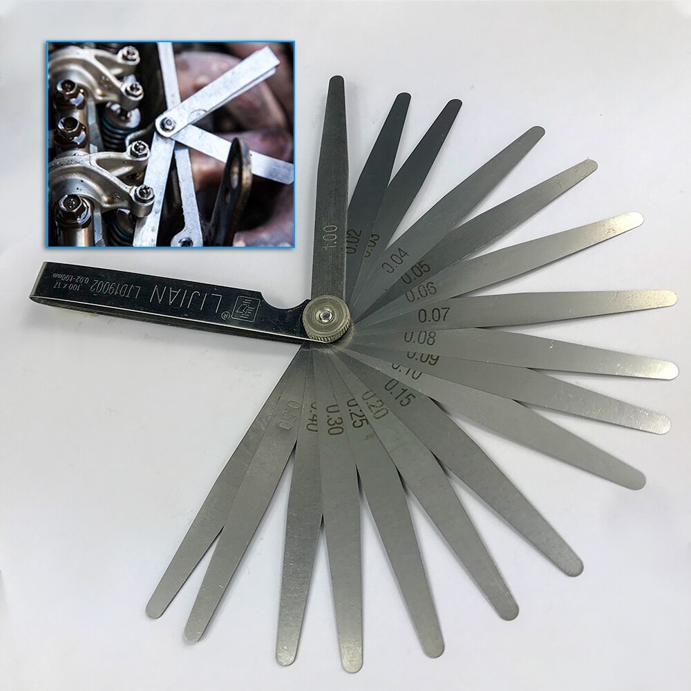 Workshop Tools Feeler Gauges 17 Blades 0.02-1.00MM Metric Feeler Gauge ...