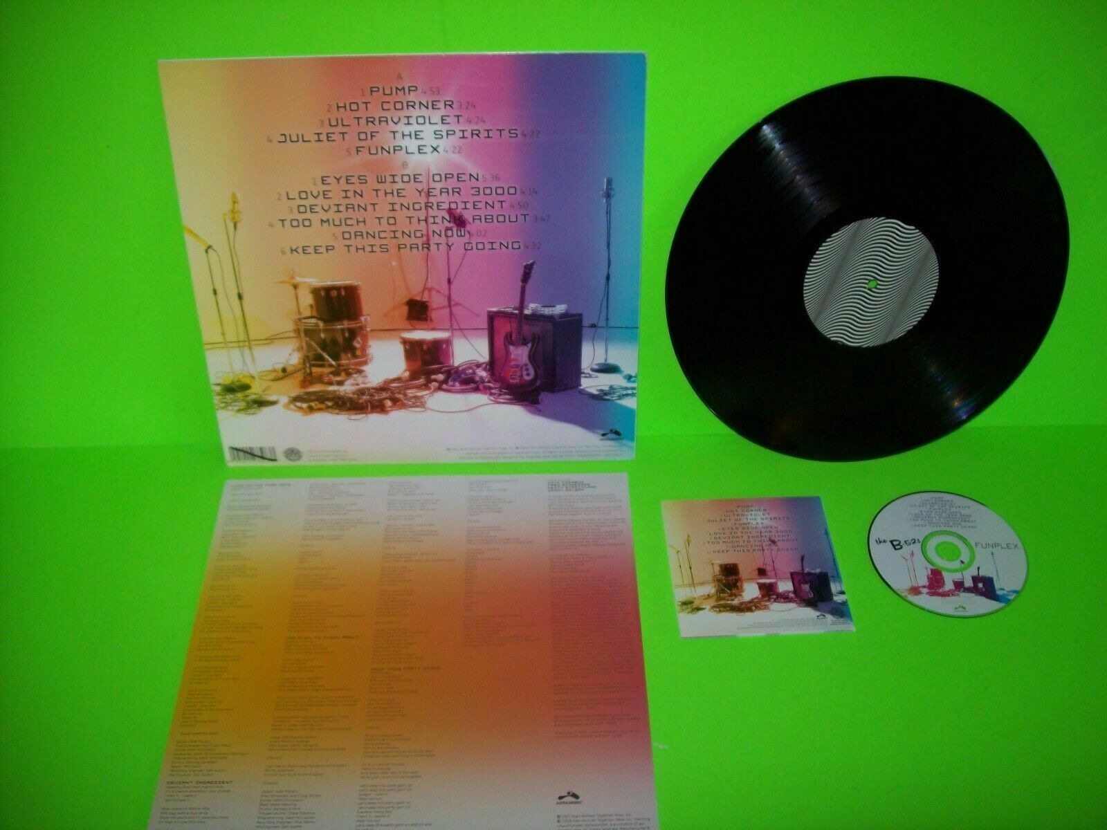 The B-52s Funplex Vinyl LP Record Album Plus Promo CD New Wave Funplex ...