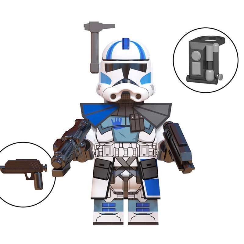 8pcs Star Wars 501st Battalion Captain Rex Echo Fives Kix Tup Jesse ...