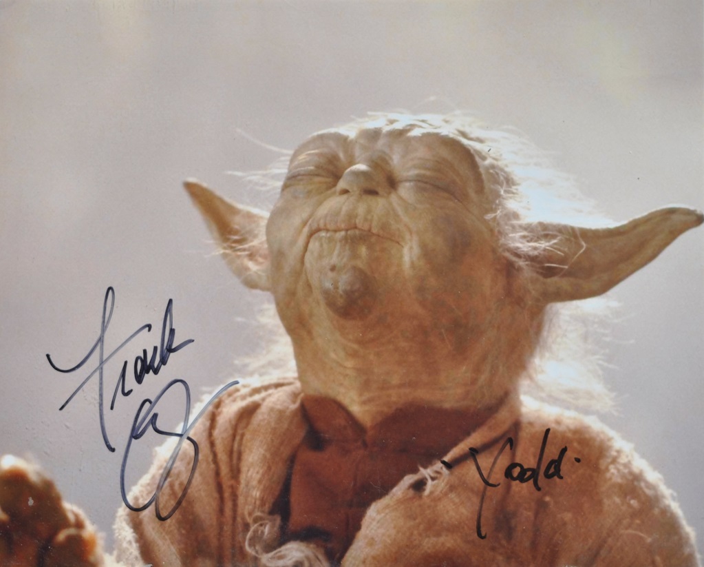 FRANK OZ SIGNED Photo Of Yoda - Star Wars - The Muppets - Jim Henson w ...