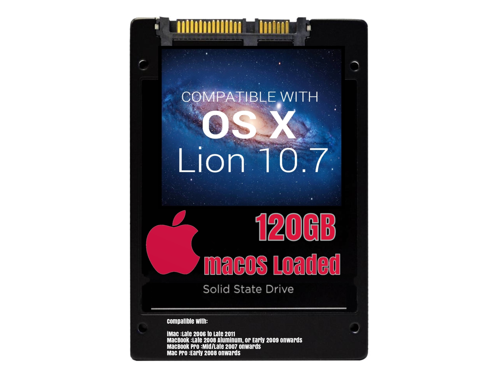 macOS Mac OS X 10.7 Lion Preloaded on 120GB Solid State Drive - Hard ...