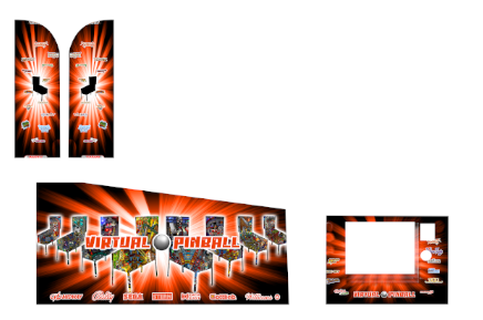 Generic Pinball brands Arcade1up Pinball Design Decal Pinball vinyl ...