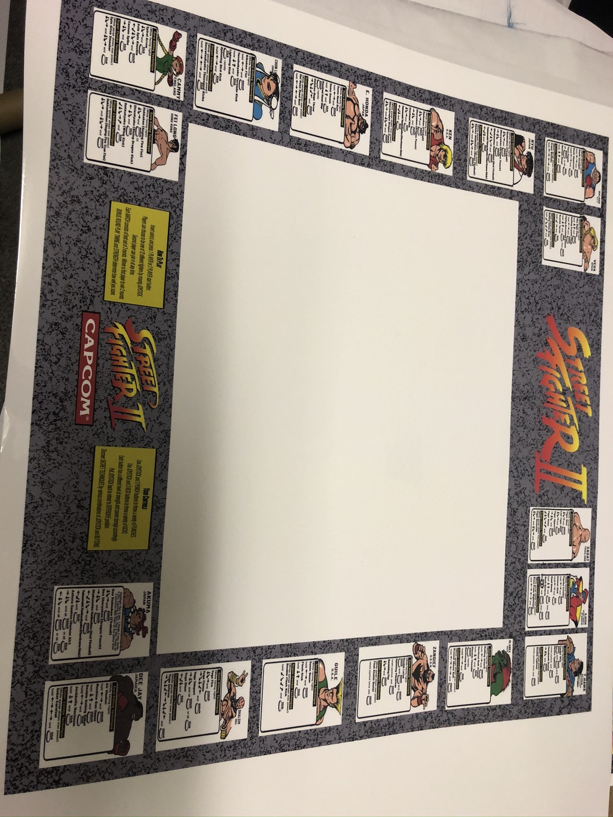 STREET FIGHTER ARCADE1UP ARCADE 1UP BEZEL MOVES ARCADES DECALS VINYL ...