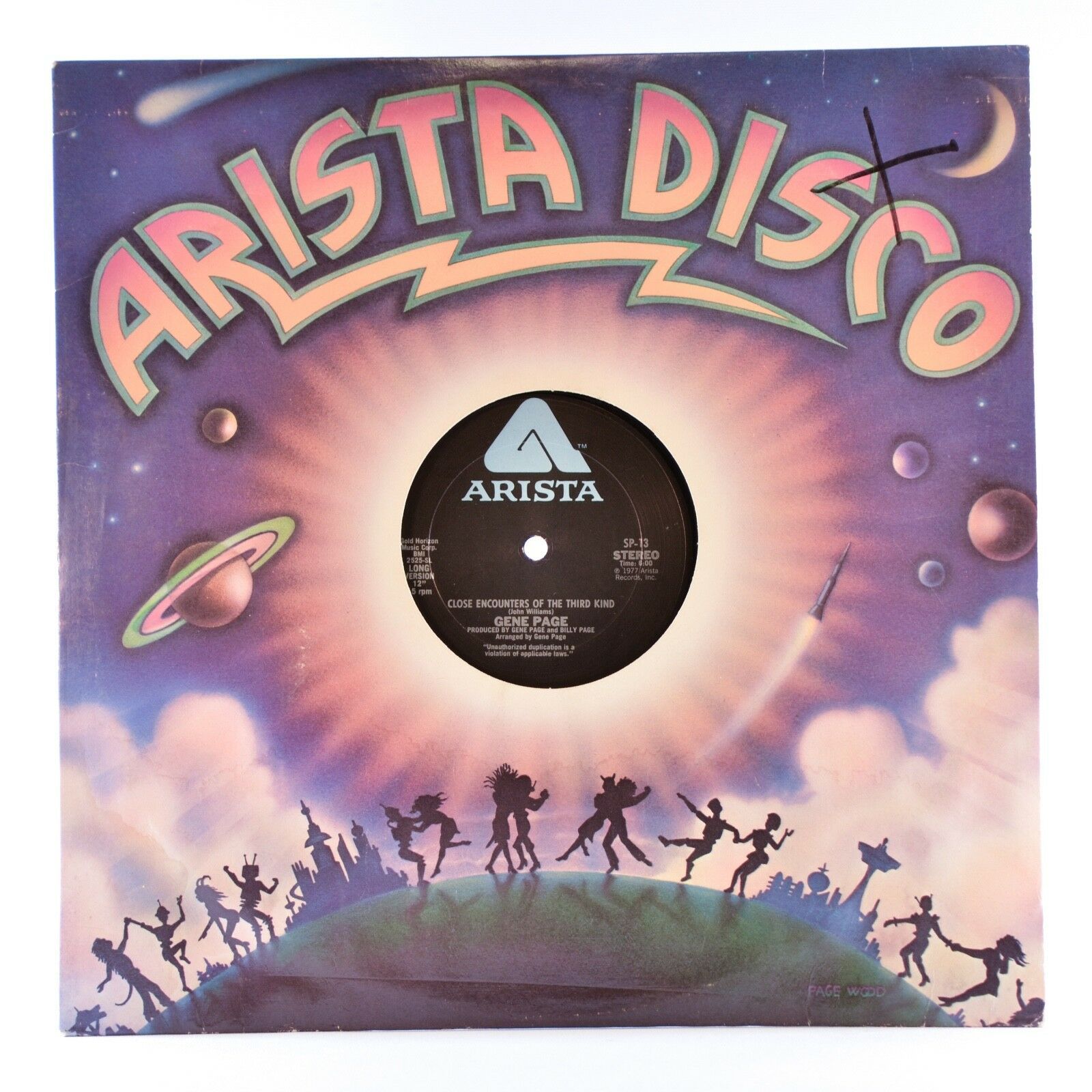 Arista Disco Close Encounters Of The Third Kin LP Vinyl Album 1977 ...
