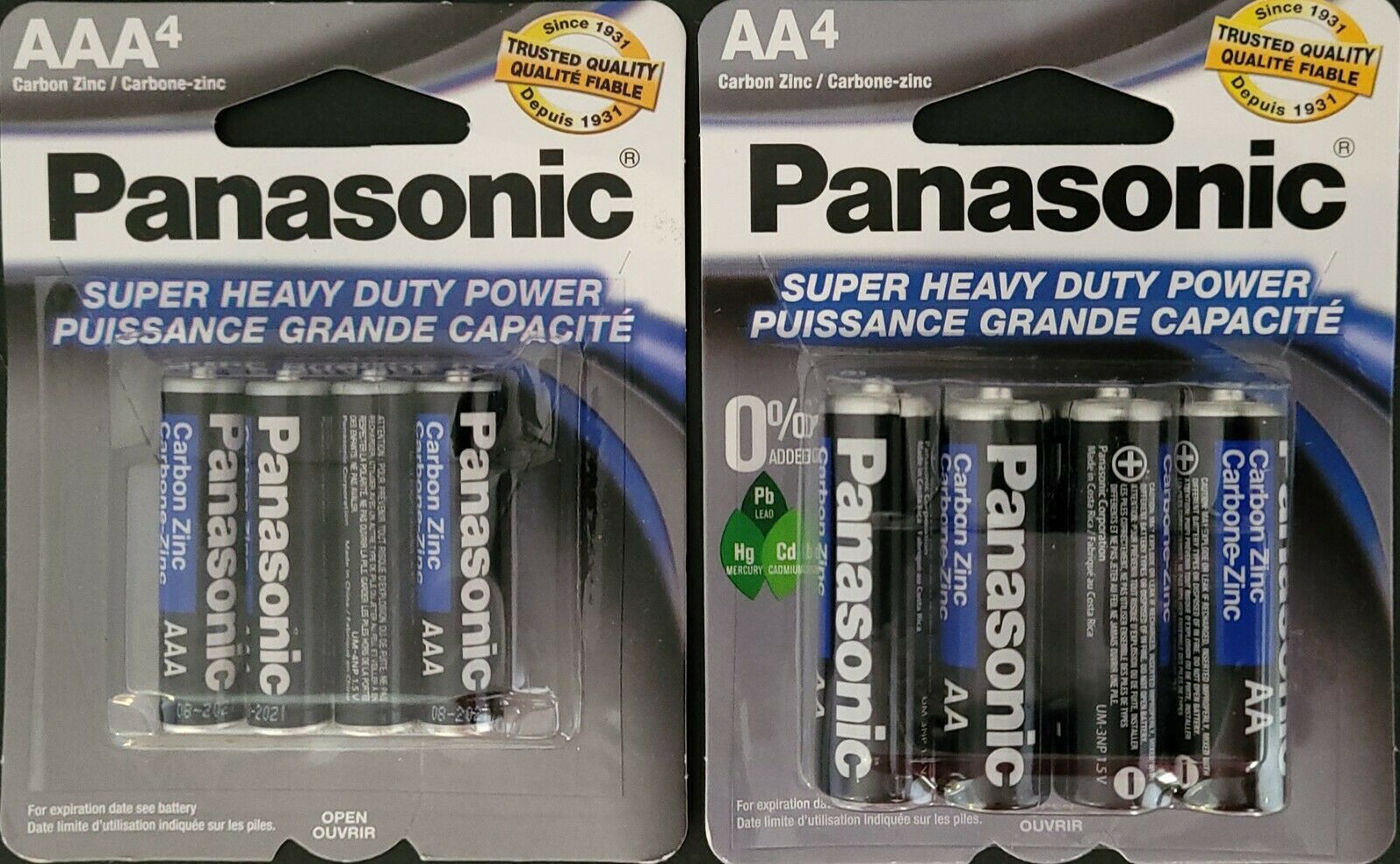 Panasonic AAA and AA Batteries Remote Control Heavy Duty, Alkaline 4PK ...