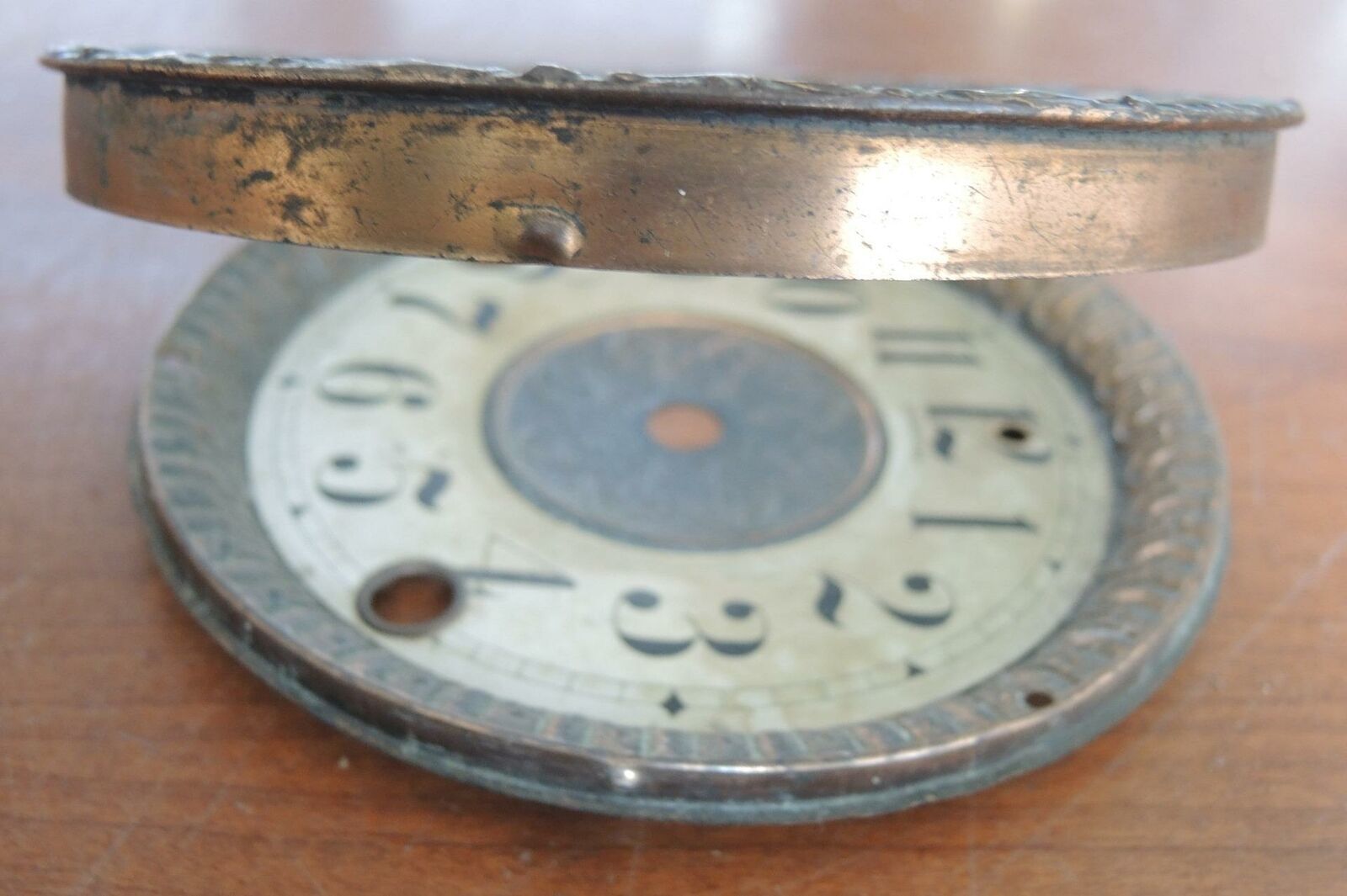Antique Sessions Paper Clock Face Dial With Bezel For Parts or ...