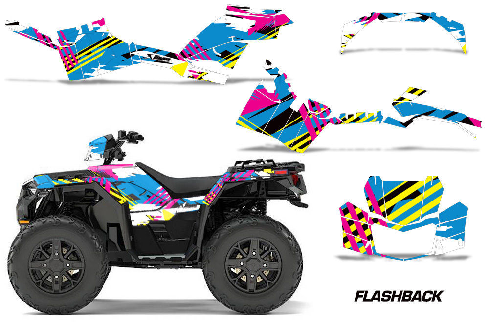 ATV Decal Graphics Kit Quad Wrap For Polaris Sportsman 850 2017-2018 ...