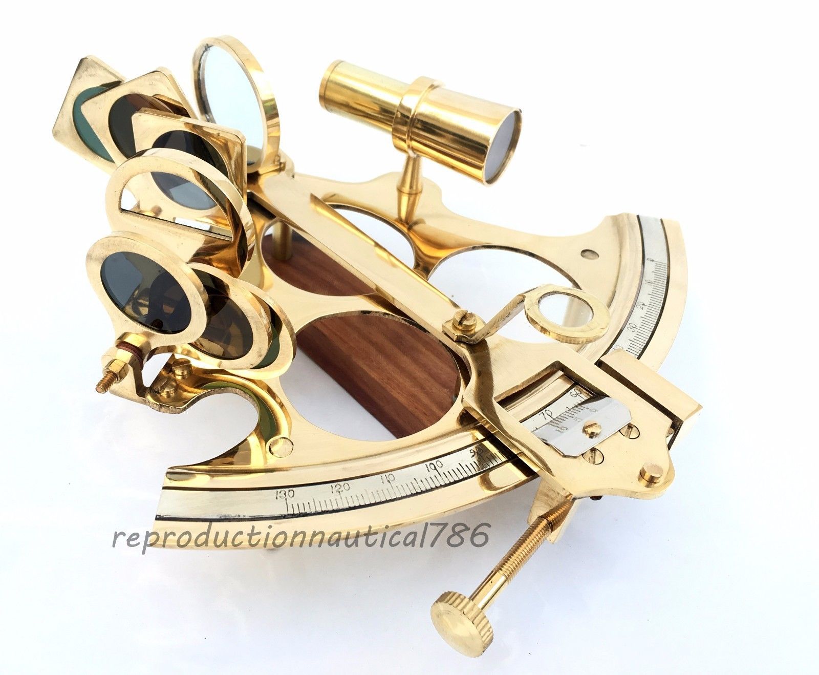 Solid Brass Marine Working Sextant Collectible Navy Ship Navigation ...