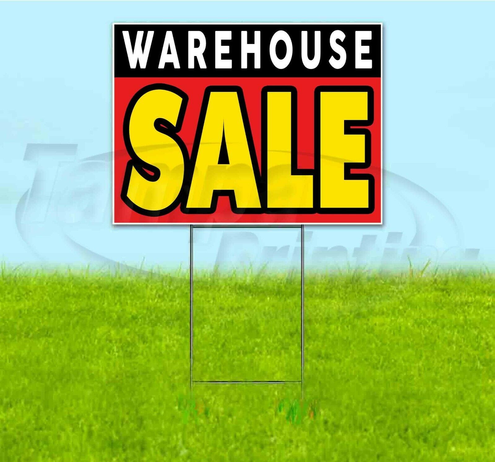 WAREHOUSE SALE 18x24 Yard Sign WITH STAKE Corrugated Bandit USA ...