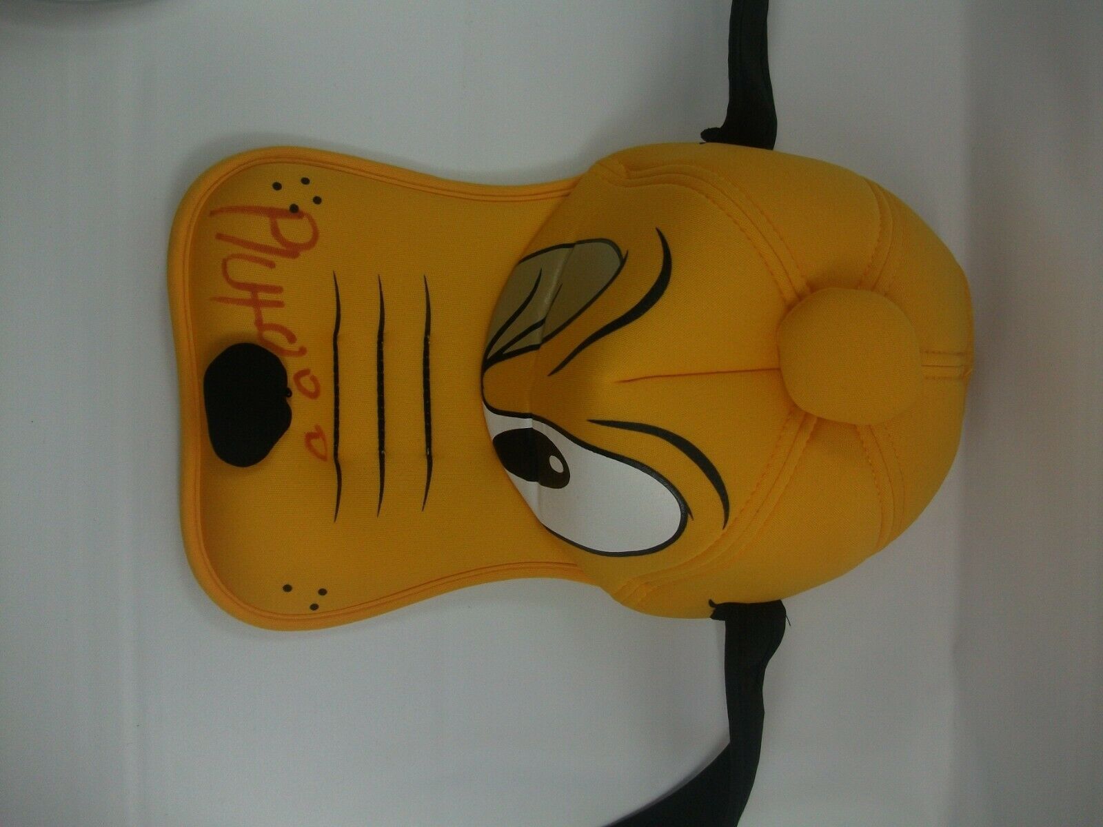 Pluto Autographed Disney Parks Hat Adult Yellow Elastic Back Baseball ...