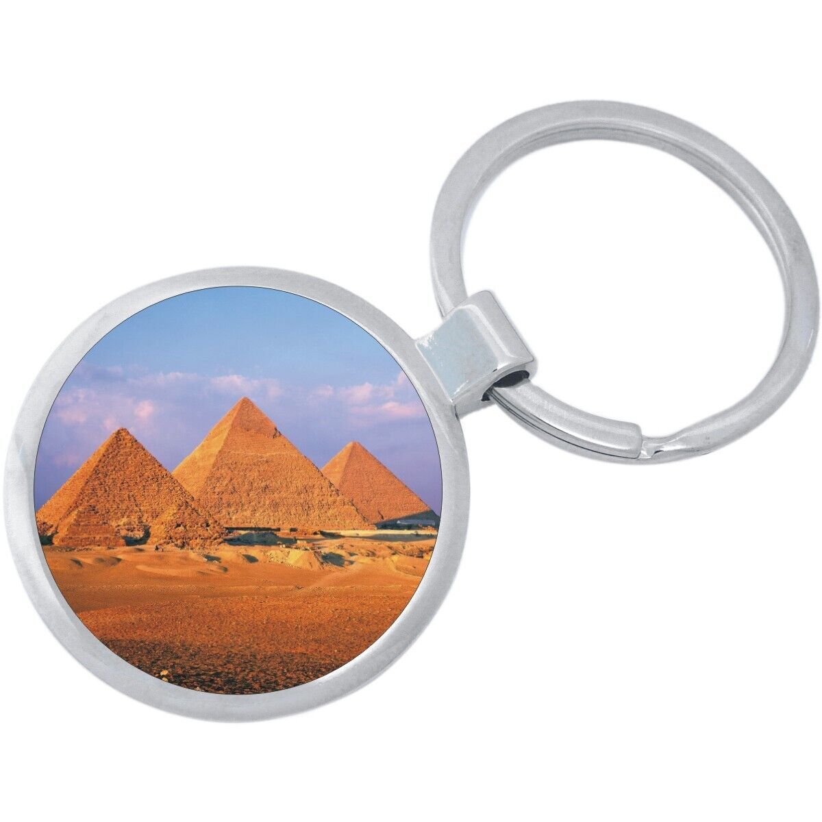 Pyramids Giza Egypt Keychain - Includes 1.25 Inch Loop for Keys or ...