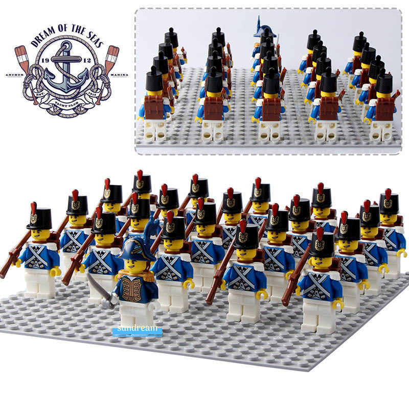 Pirates Imperial Guard Navy Bluecoat Army Lego Compatible Minifigure ...