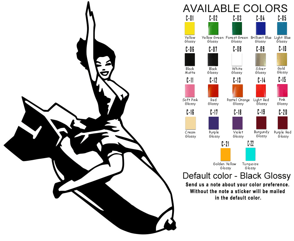 Pin Up Girls Decal Sticker Car Window Wall Laptop Glamour Models ...