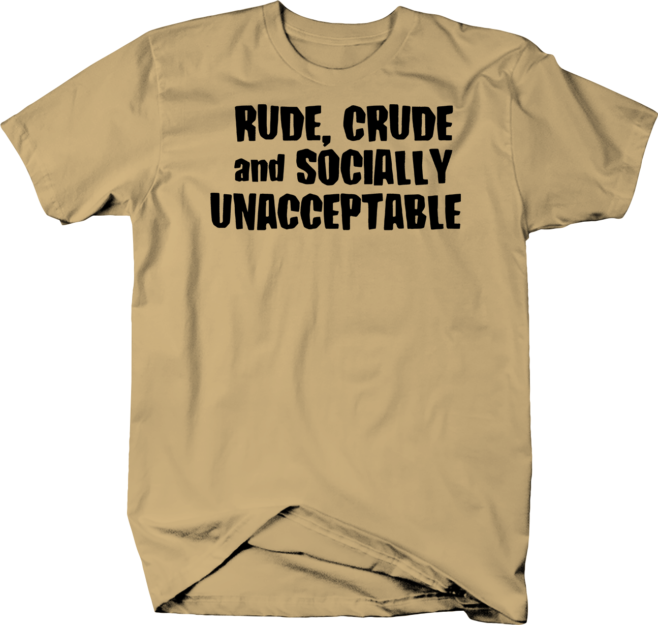Rude Crude Socially Unacceptable Punk Color T-Shirt - T-Shirts, Tank Tops