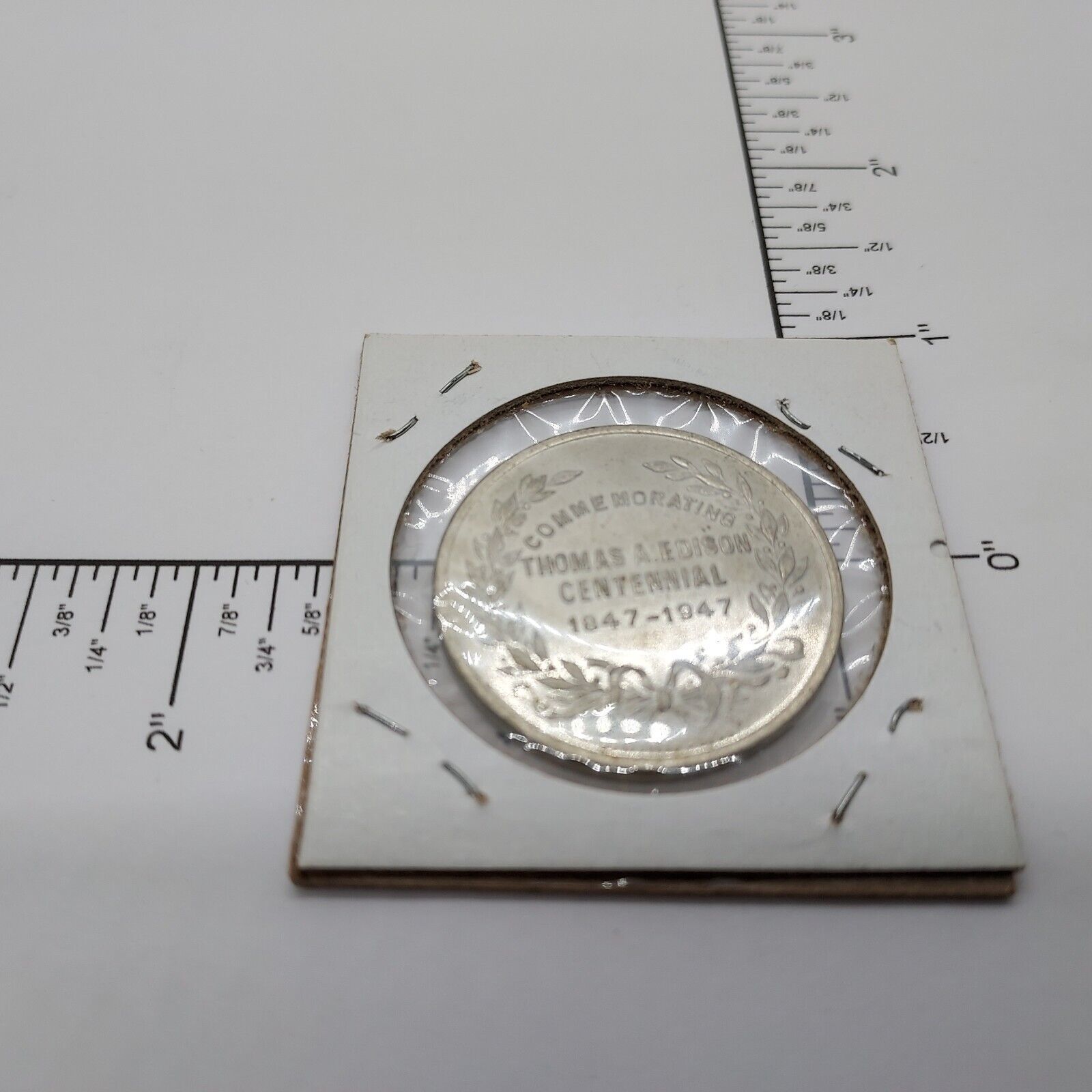 Vintage 1947 Thomas Edison Centennial Commemorative Coin - Exonumia