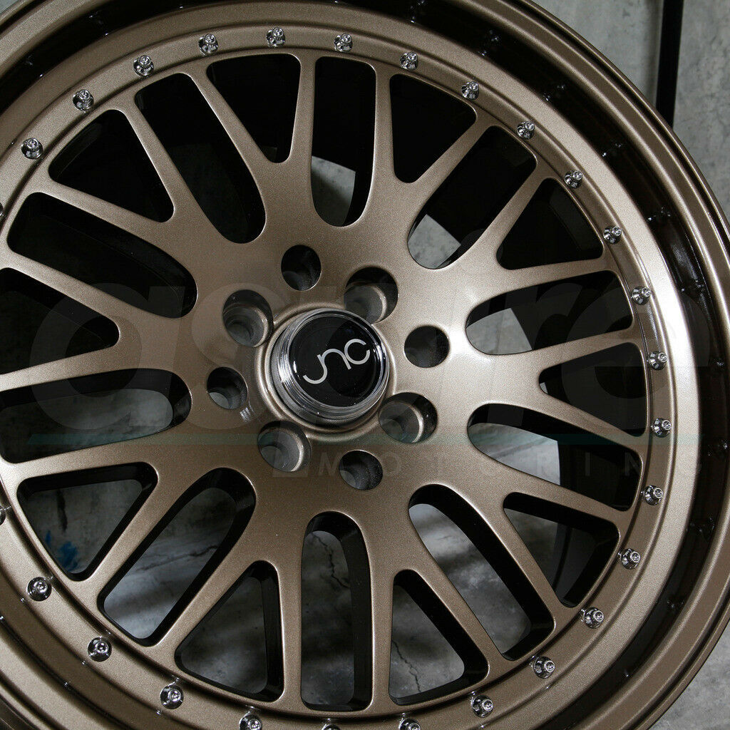 One 17x8 JNC 001 5x100/5x114.3 25 Gloss Bronze Wheel Rims - Wheels