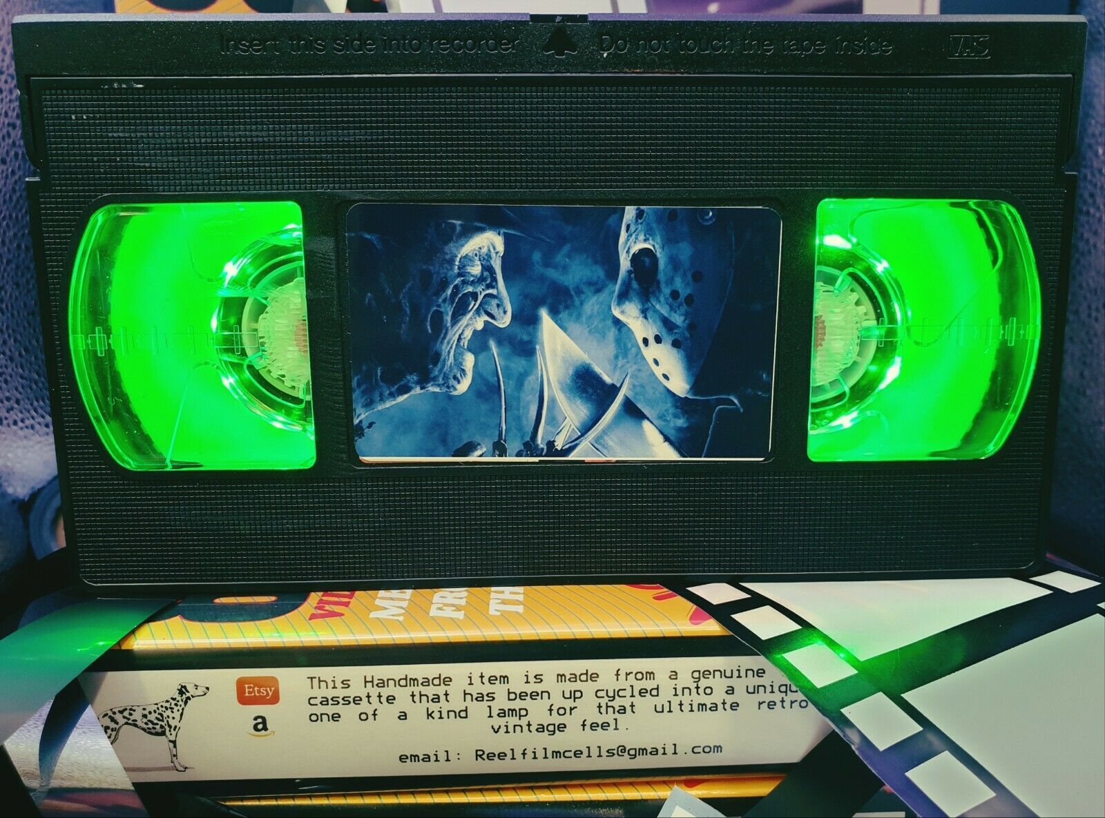 Retro VHS Lamp,Freddy Vs Jason Horror, Top Quality!Amazing Gift Idea ...
