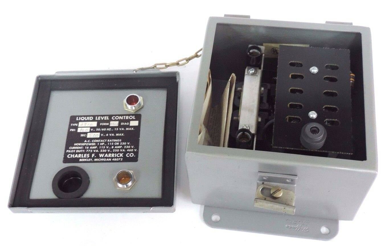NEW WARRICK CONTROLS TYPE 2810 FORM 4G12 LIQUID LEVEL CONTROL 2810-4G12 ...