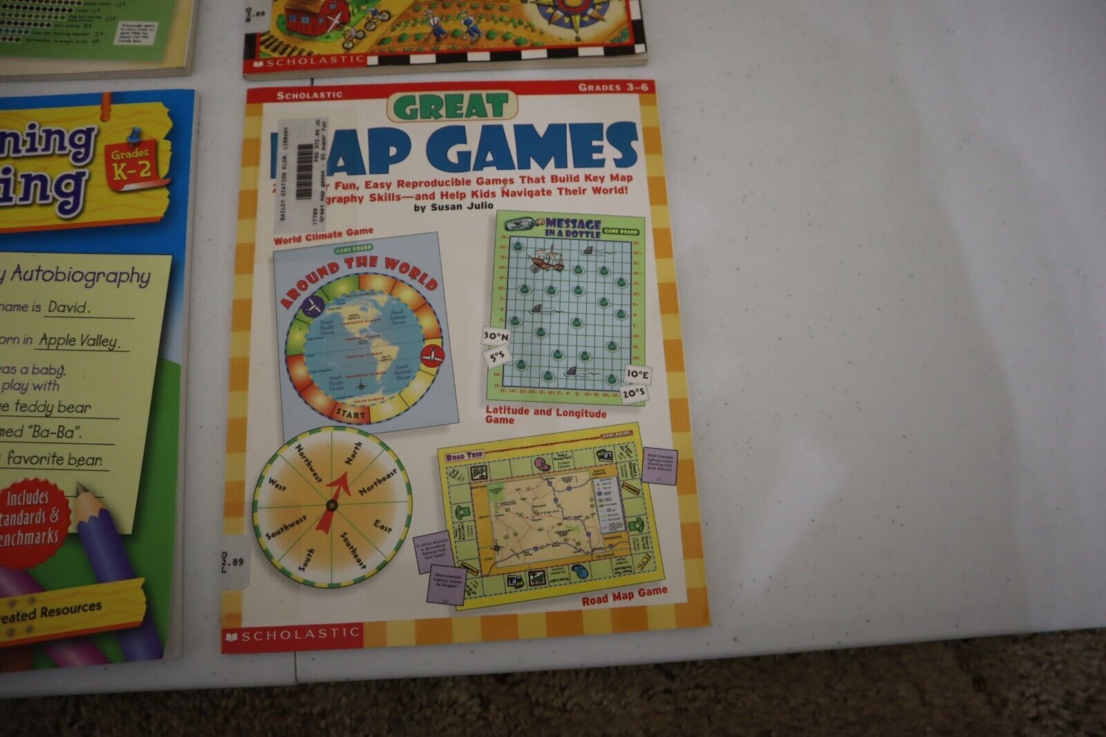 Scholastic Books Great Map Games-Beginning Writing-Teaching Math-Map ...