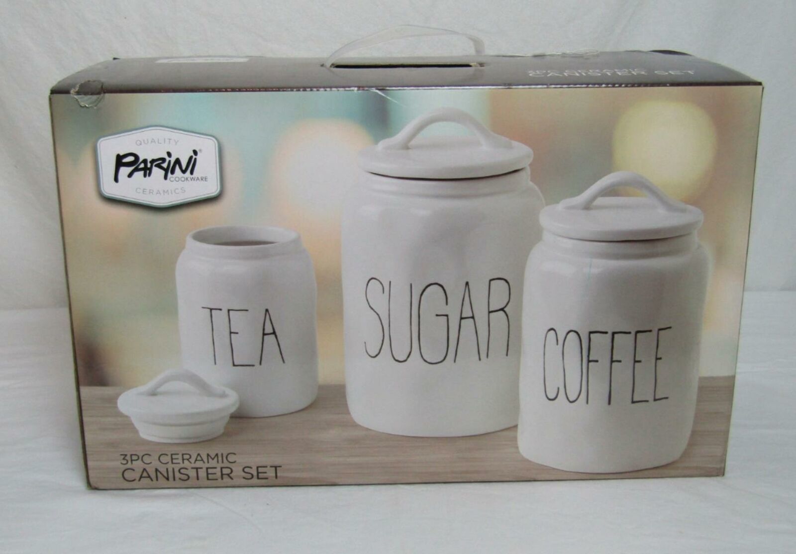 PARINI COOKWARE 3PC CERAMIC CANISTER SET BRAND NEW EH217 - Kitchen ...