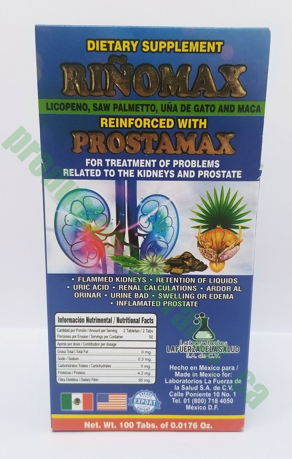 Riñomax Reforzado con Prostamax Tratamiento and similar items