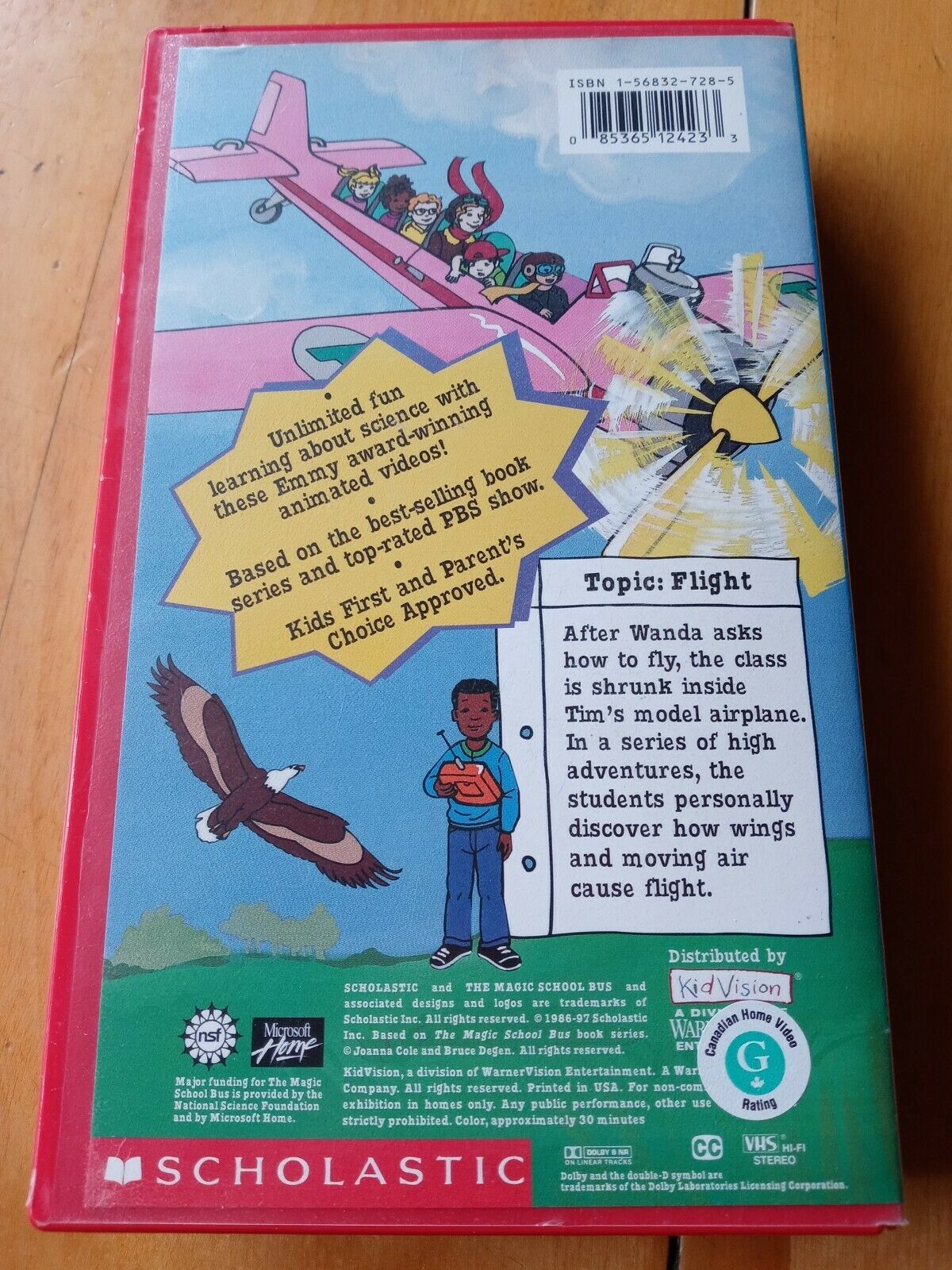 The Magic School Bus - Taking Flight VHS Tape 1997 educational - VHS Tapes