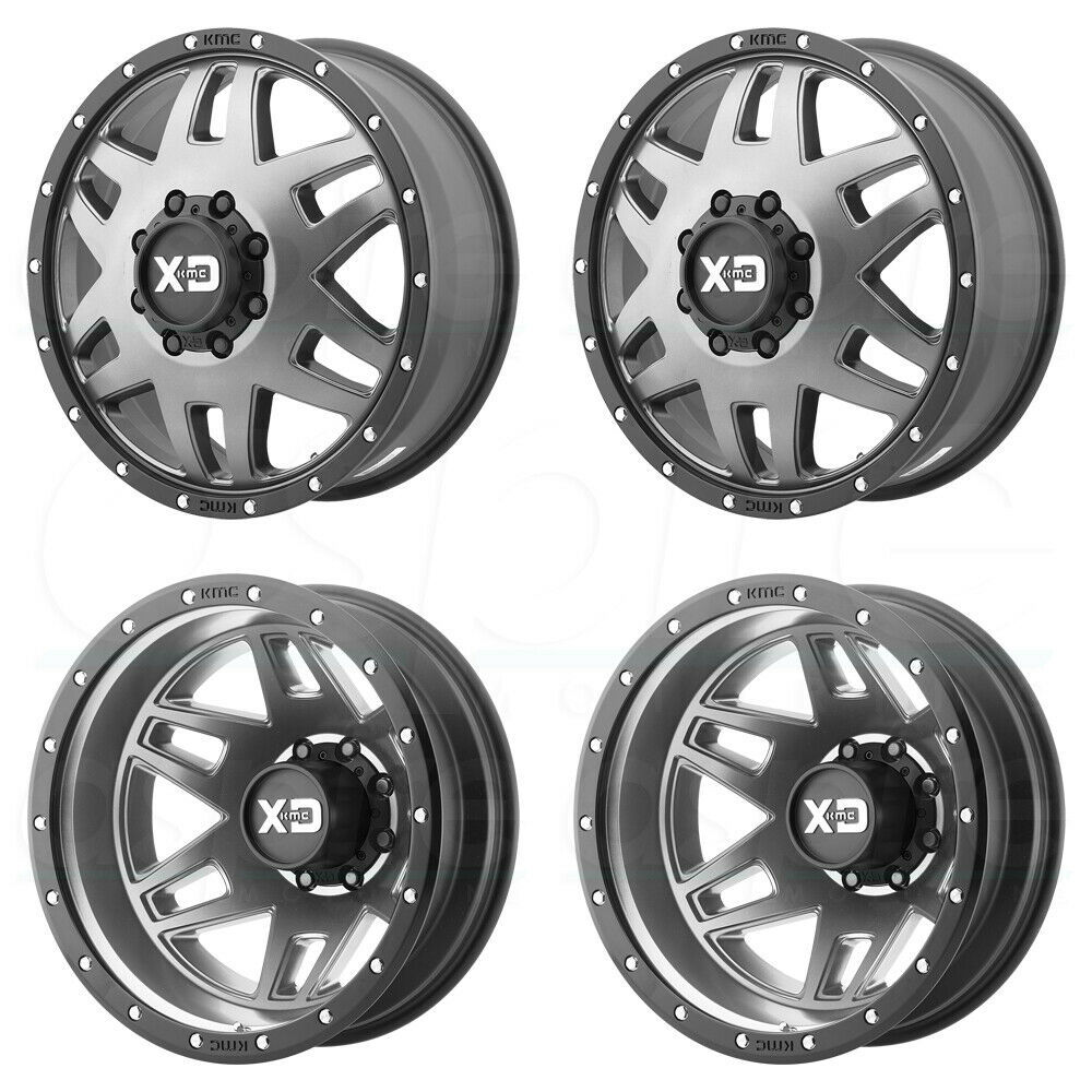 6-New 20" XD XD130 Machete Dually Wheels 20x8.25 8x210 127/-152 ...