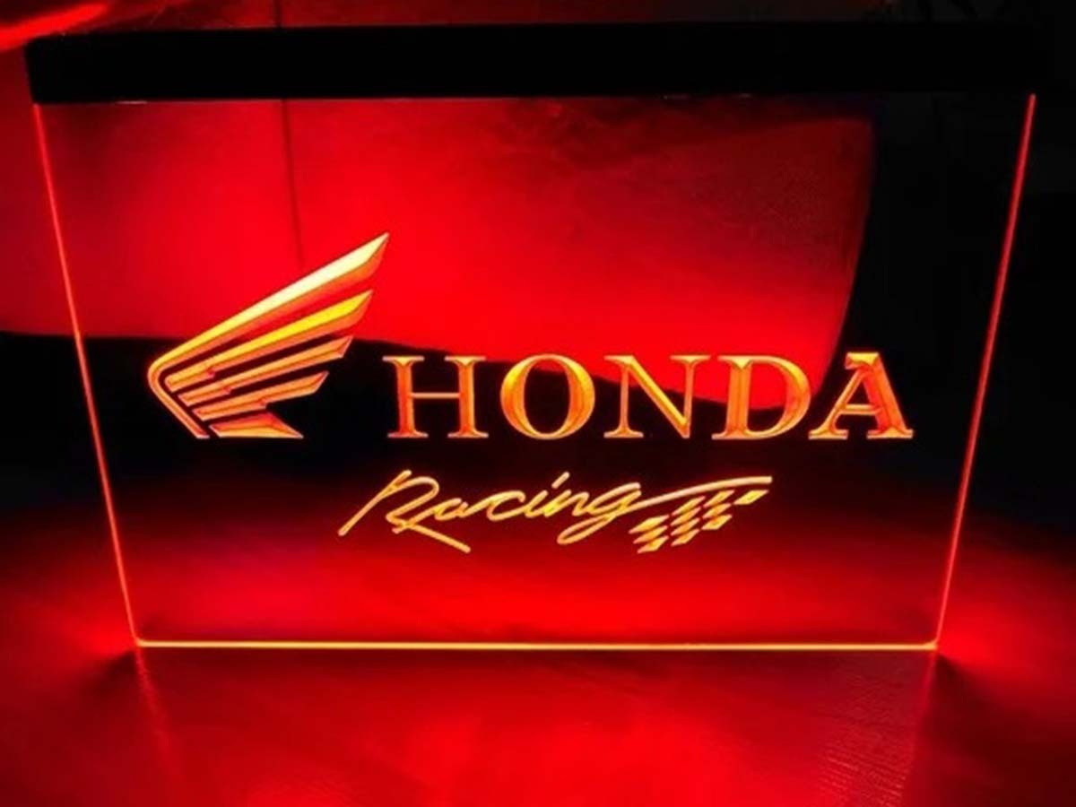 Honda Racing Led Neon Sign Hang Sign Wall Home Decor Garage Art - Other ...