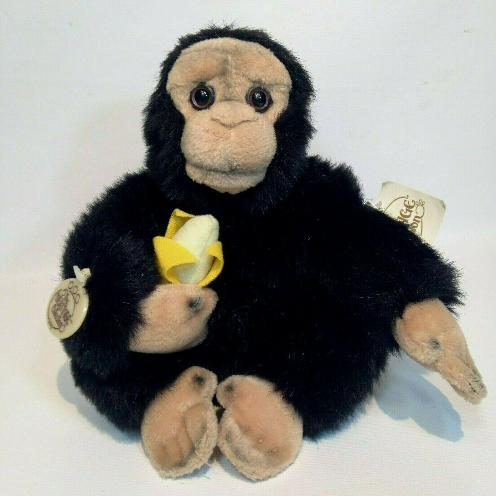 RARE Ganz Lil Marvin Monkey Plush Ape holding Banana Heritage ...