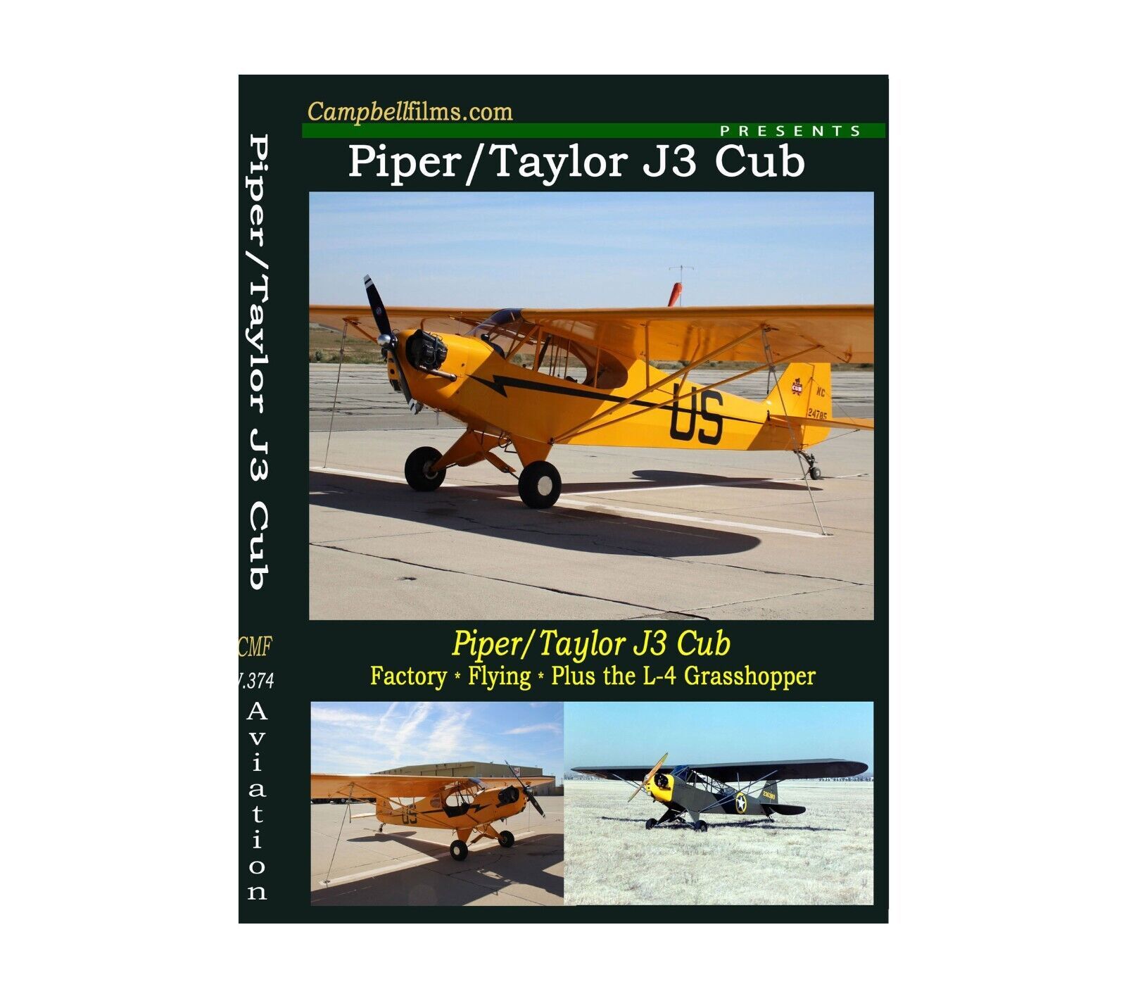 Amazing Piper / Taylor J-3 Cub Airplane + Army L-4 Grasshoppers of WW2 ...