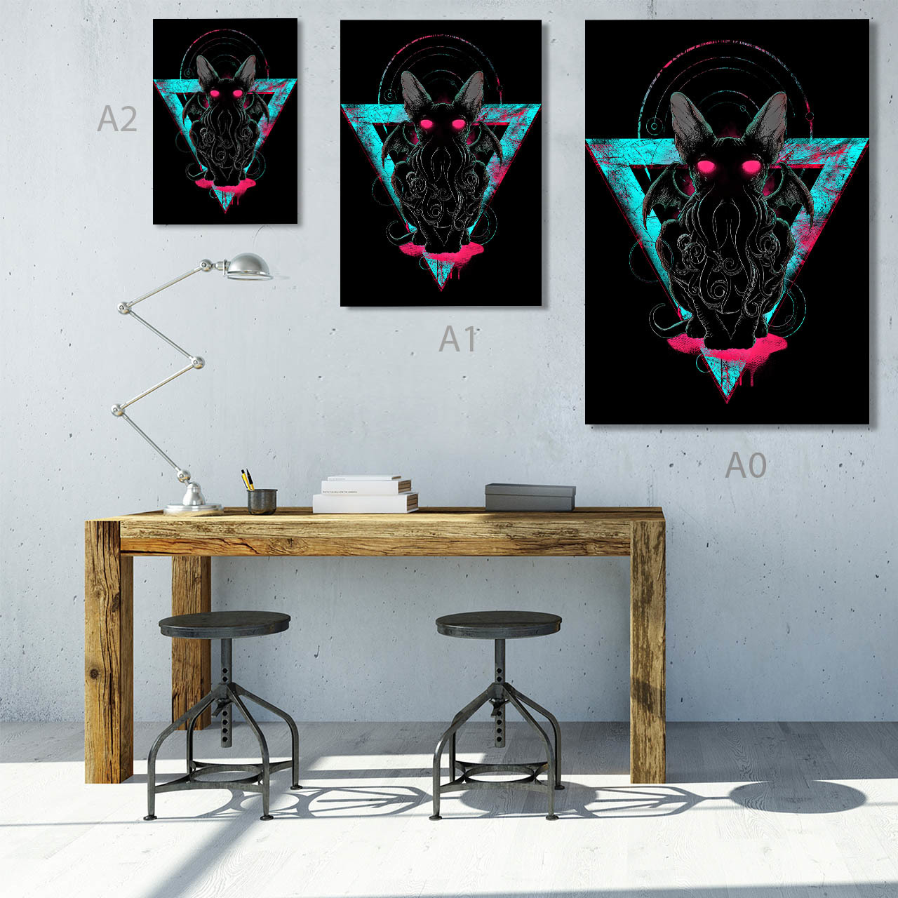 Evil Satan Animal Horror Demon Lair Matte/Glossy Poster A0 A1 A2 A3 A4 ...