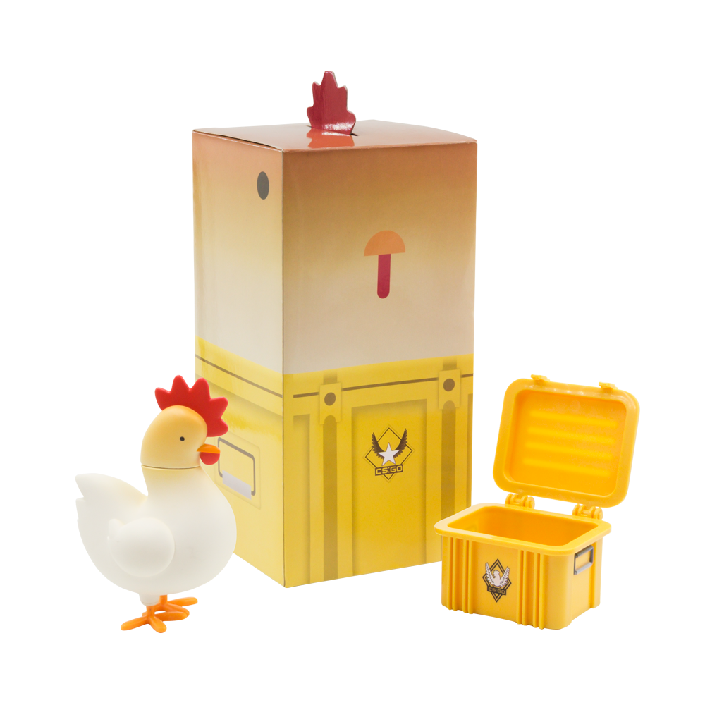 CSGO Counter Strike Global Chicken & Case Figure + In Game DLC Chicken ...