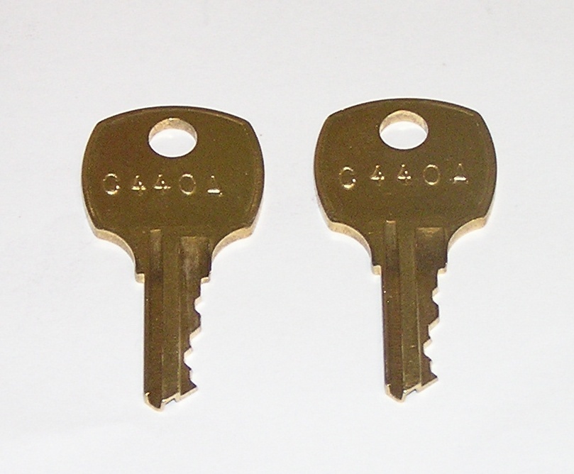 2 - C440A AMI Rowe Jukebox Brass Replacement Cabinet Keys fit CompX ...