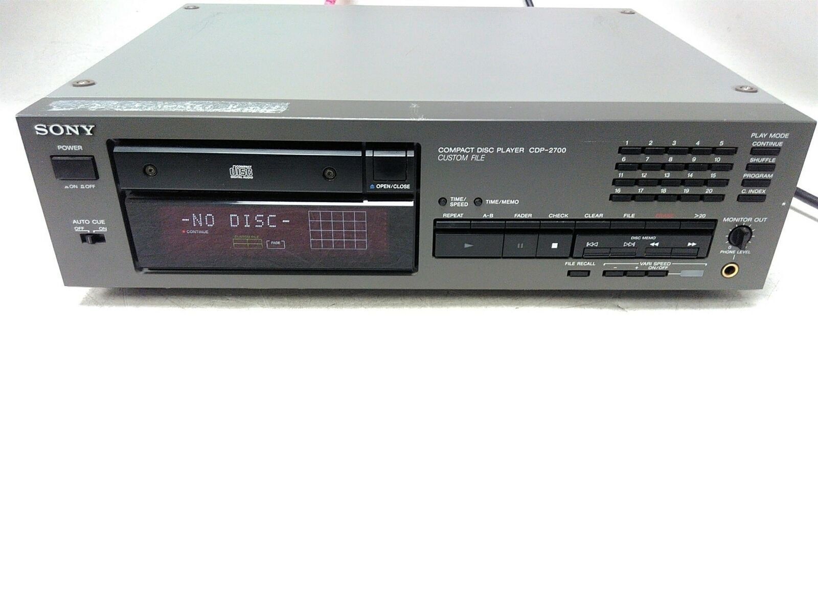 Used Sony CDP-2700 CD players for Sale | HifiShark.com