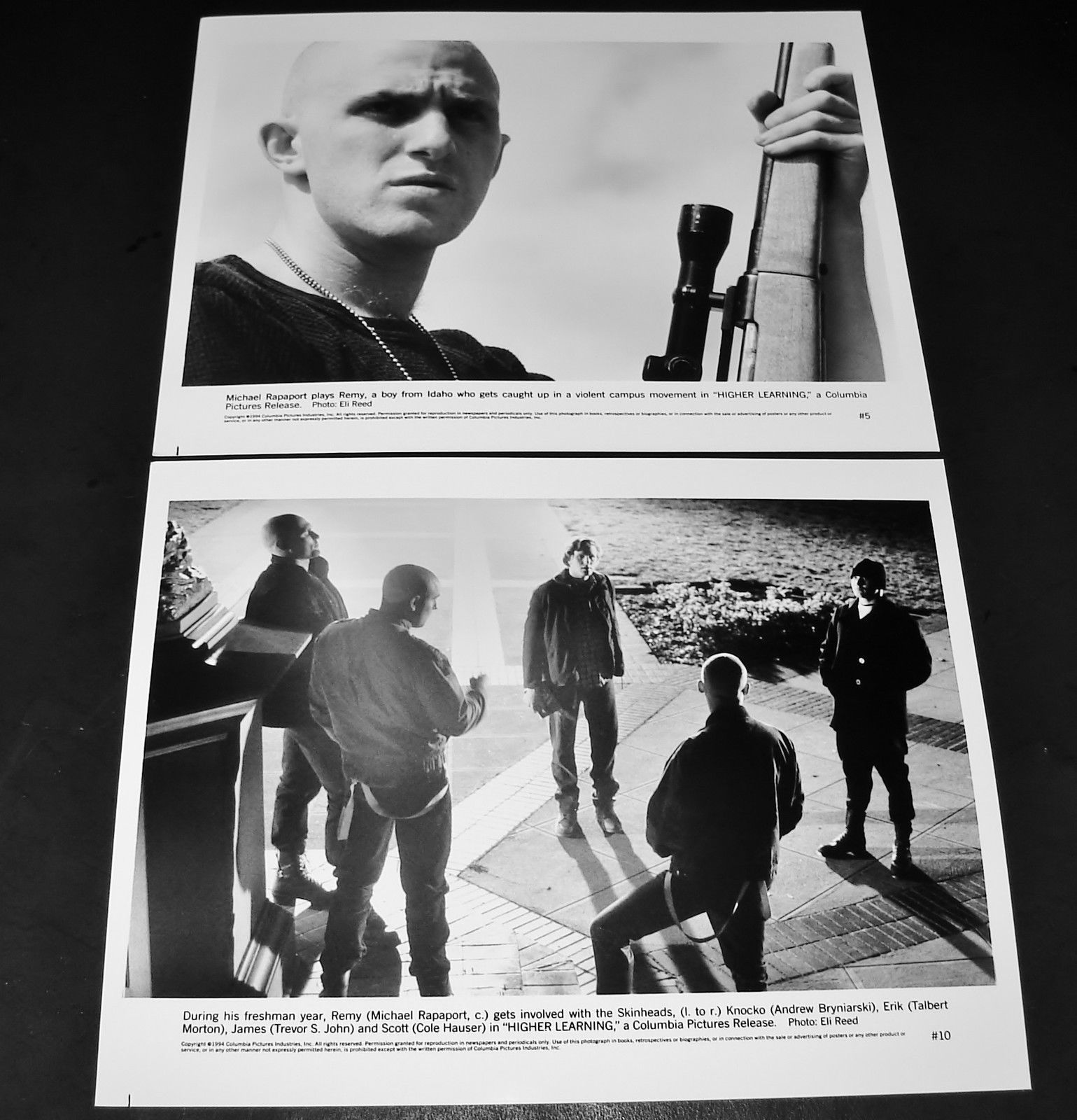 2 1994 HIGHER LEARNING Movie Press Photos Michael Rapaport Cole Hauser ...