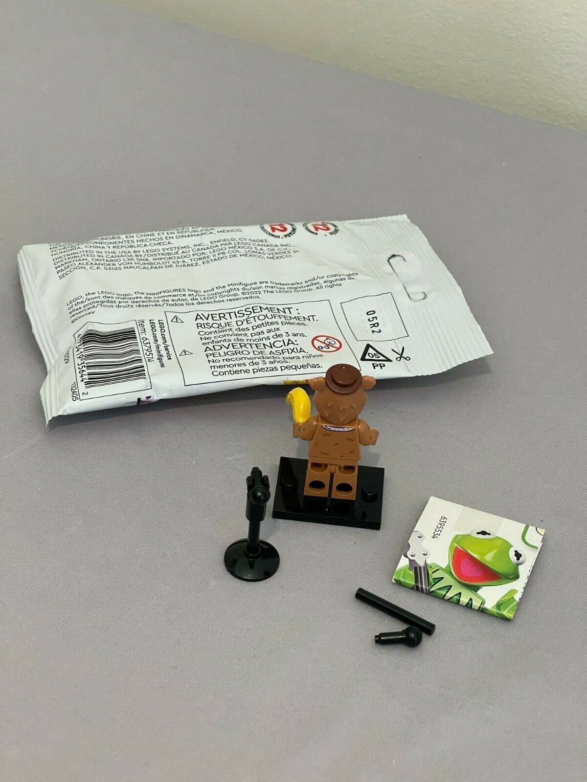 LEGO Minifigure THE MUPPETS TV Cartoon FOZZIE BEAR Disney Toy Figure ...